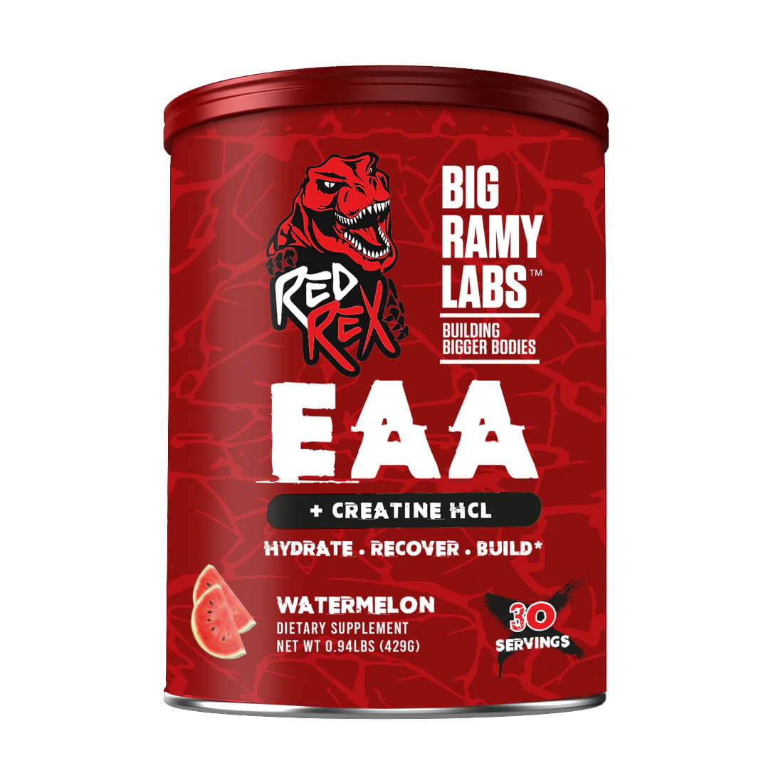 Big Ramy Labs Red Rex EAA+Creatine HCL-30Serv.-429G.-Watermelon ...